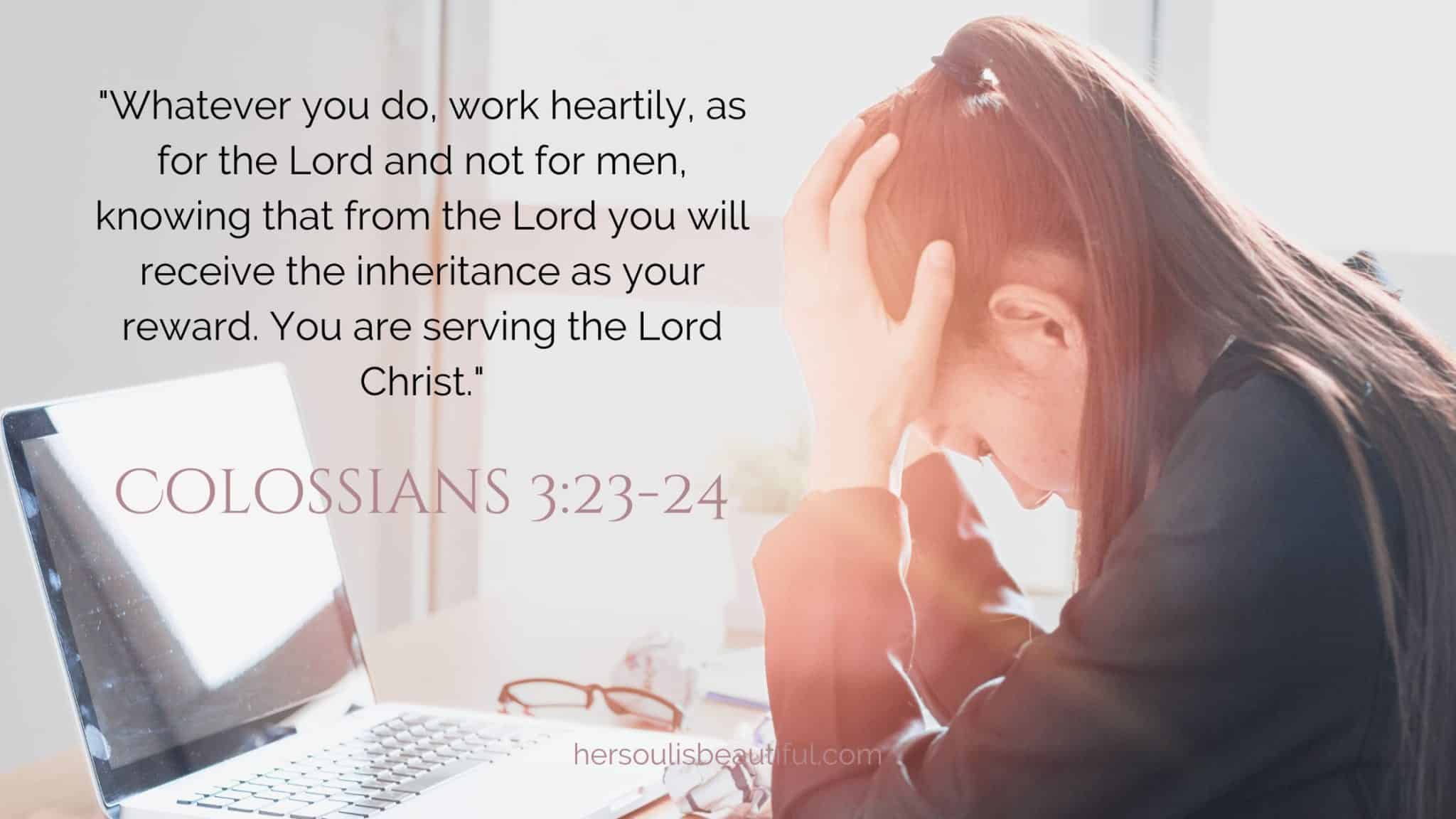 10 Calming Prayers + Bible Verses To Handle Stress At Work - Her Soul ...