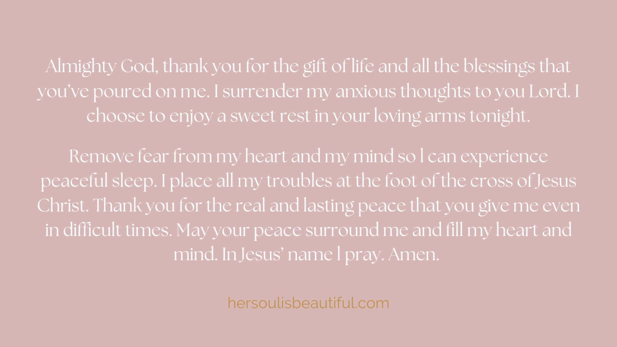 12 Beautiful Goodnight Prayers for Blessings + Peace - Her Soul is ...